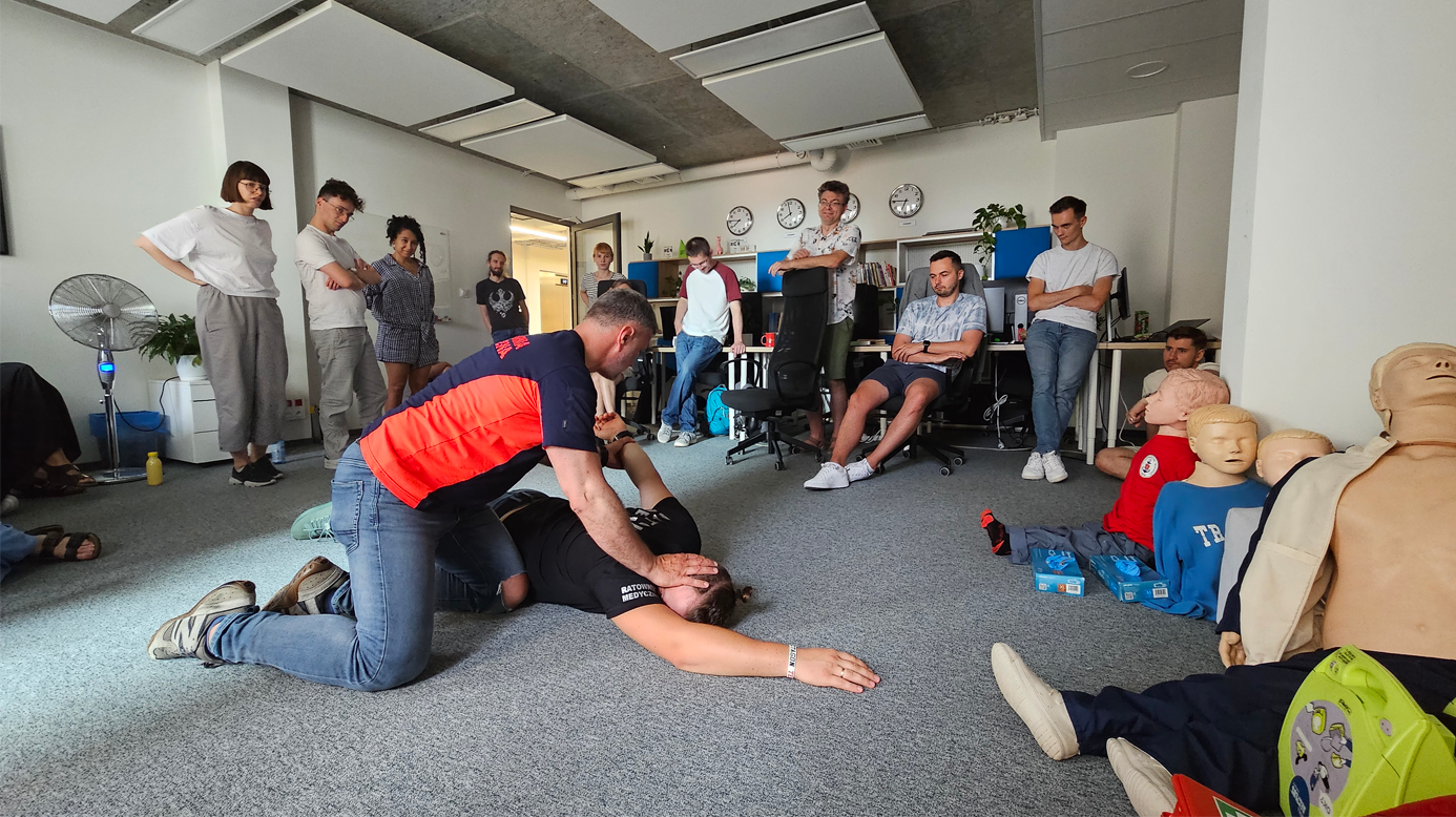 In-depth first-aid training session